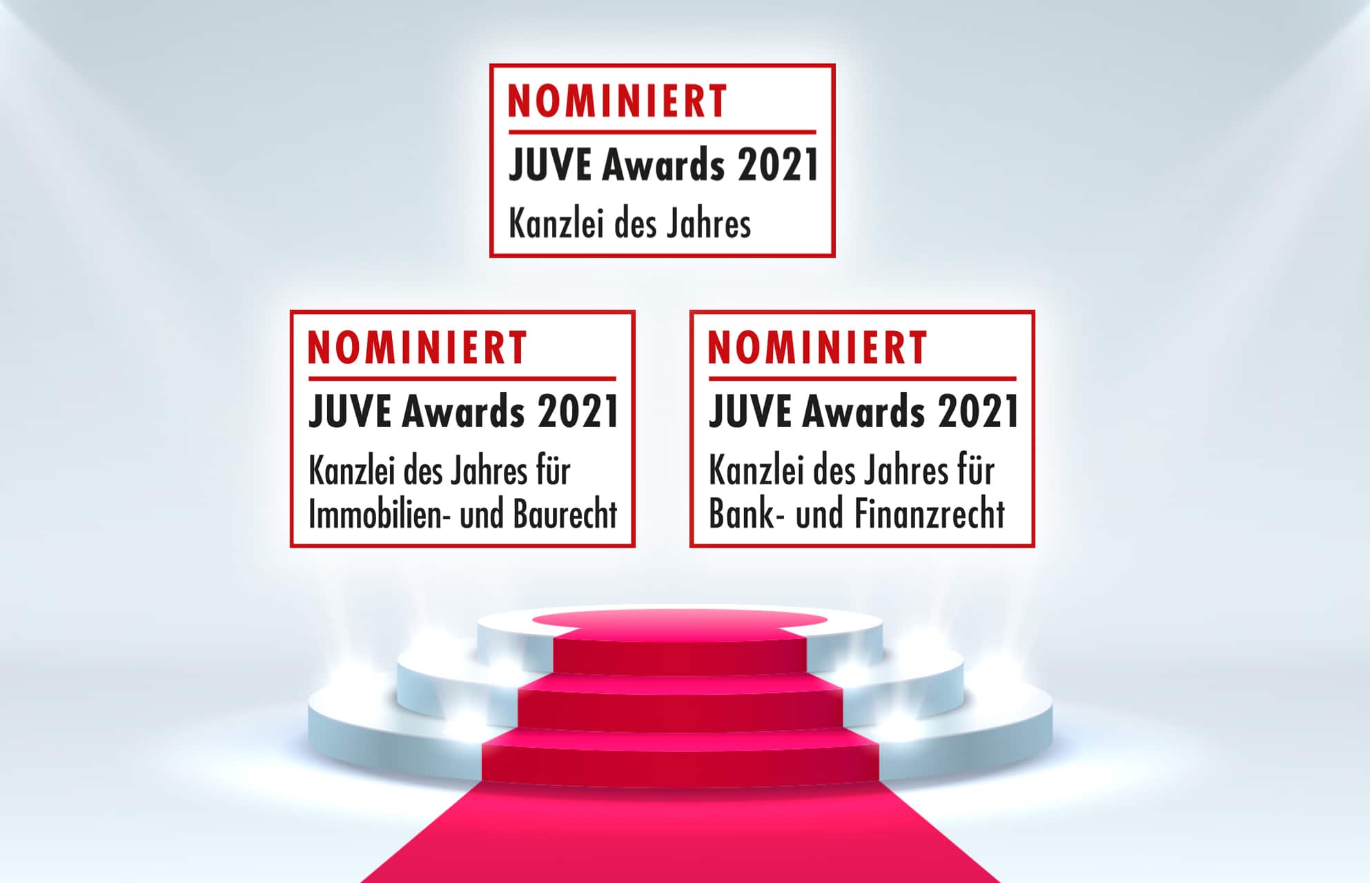 JUVE Awards 2021: GSK Stockmann dreifach nominiert unter anderem als „Kanzlei des Jahres“